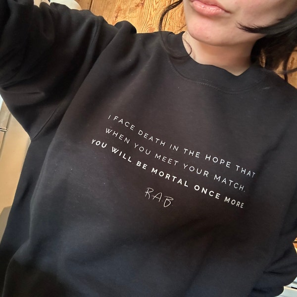 Regulus Black Letter Quote Sweatshirt Swim Club RAB Letter to Voldemort ...