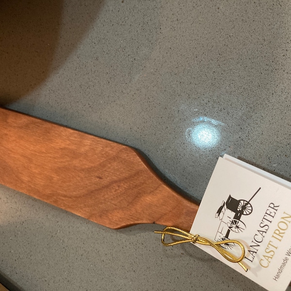 Handmade Wooden Spurtle - 12” Large Stirring Utensil Made in the USA ...