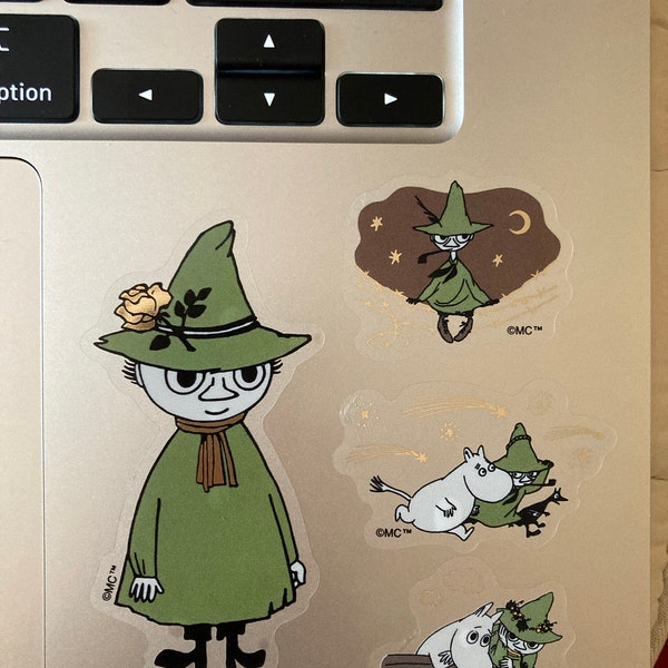 30pc | World Craft X Moomin | KIRAKIRA Foil Clear Stickers ...