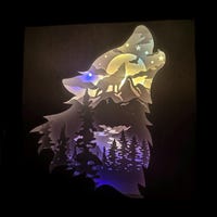 Godzilla Shadow Box, SVG Digital Download Files, Light Box SVG, 3D ...