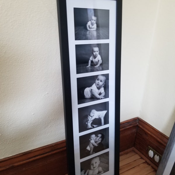 5x7 3 4 5 6 7 8 9 Opening Black Picture Frame With Multi Opening ...