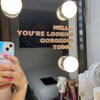 Mirror Affirmation Vinyl Decal, Hello. You're Looking Gorgeous Today ...