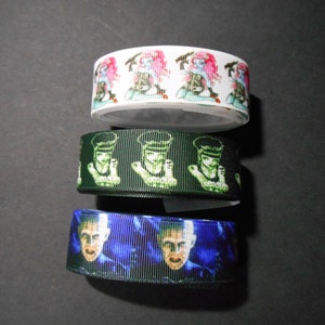 Horror Ribbon Classic Horror Movie Monster Grosgrain Ribbon - Etsy