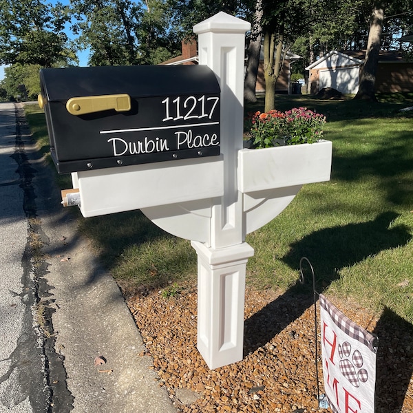 Personalized Mailbox Numbers - Street Address Vinyl Decal - Custom ...