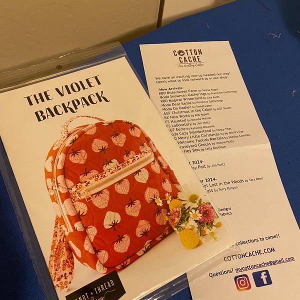 The Violet Backpack Pattern by Knot & Thread Designs*quilted Backpack ...