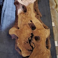 Live Edge Olive Tree Root Amazing Naturally Form Burl Wood Slab, Big ...