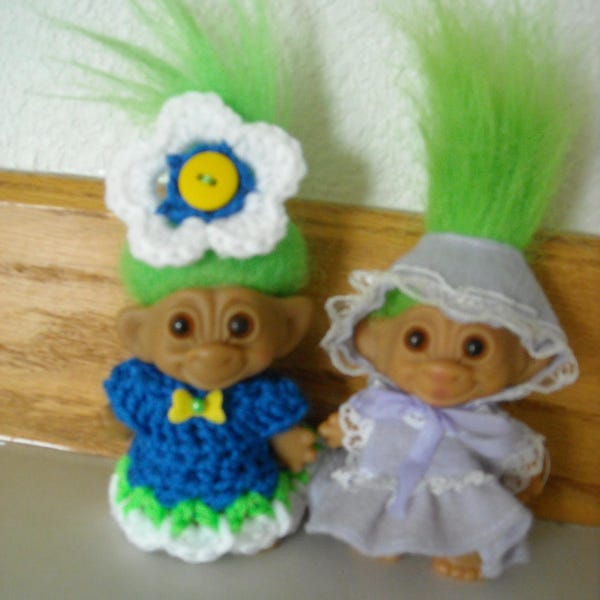 Vintage Ace Novelty Treasure Troll Doll, Blue Hair, Blue Star Jewel ...