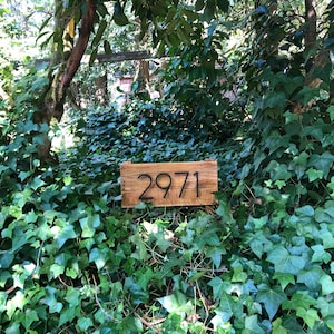 Address Stake Reclaimed Wood Address Post for Garden Farmhouse House ...