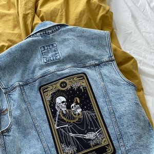 Large Embroidered Back Patch the High Priestess - Etsy