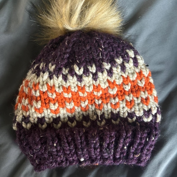 Tri-color Fair Isle Beanies (mommy & Me) - Etsy