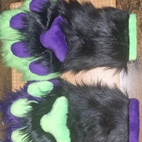 PDF Pattern Download Fursuit 4 Finger Puffy Handpaws, Furry Paws ...