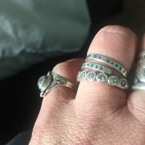 Led Zeppelin Lyric Ring 'And it makes me wonder' | Etsy