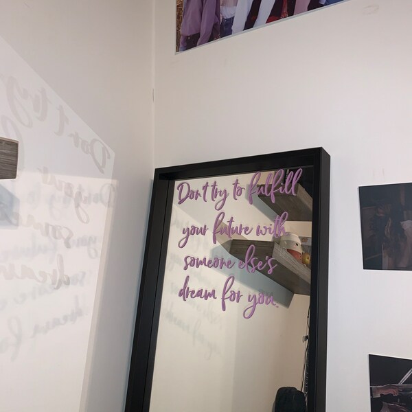 Mirror Affirmation Decal, Affirmation Decal, Mantra Decal, Custom ...