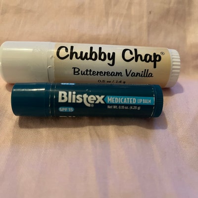 Chubby Chap GIANT .5 Oz Natural Lip Balm, Buttercream Vanilla - Etsy