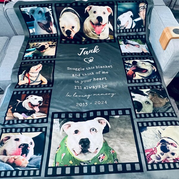 Personalized Football Blanket, Custom Football Gift for Dad, Husband ...