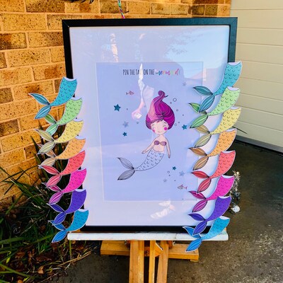 Pin the Tail on the Mermaid Birthday Party Games Printable Instant ...