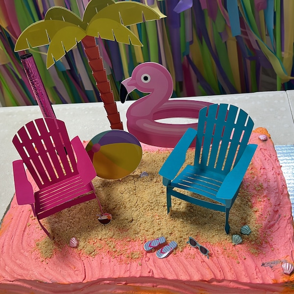 Tropical Fun Clipart, Summer Clipart, Flamingo Clipart, Tropical PNG ...