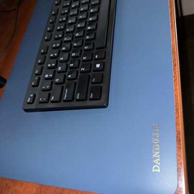 Leather Desk Mat, Custom Size Desk Pad, Personalized Office Accessories ...