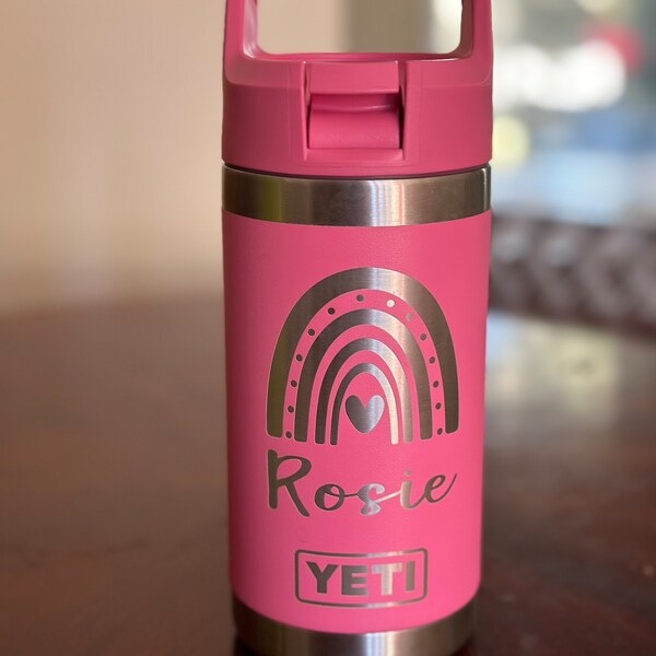 Personalized Yeti Jr Rambler Tumbler | Sippy Cup | Insulated Kid ...