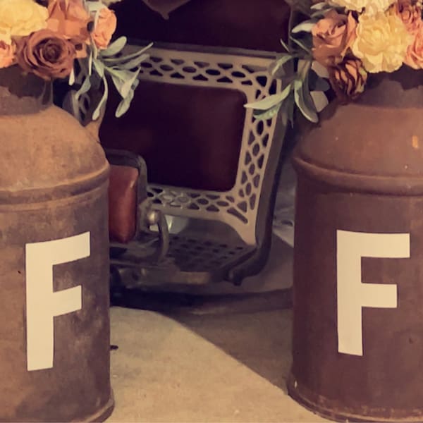 Varsity Letter F Decal Sticker Vinyl Window Laptop College Athletic ...