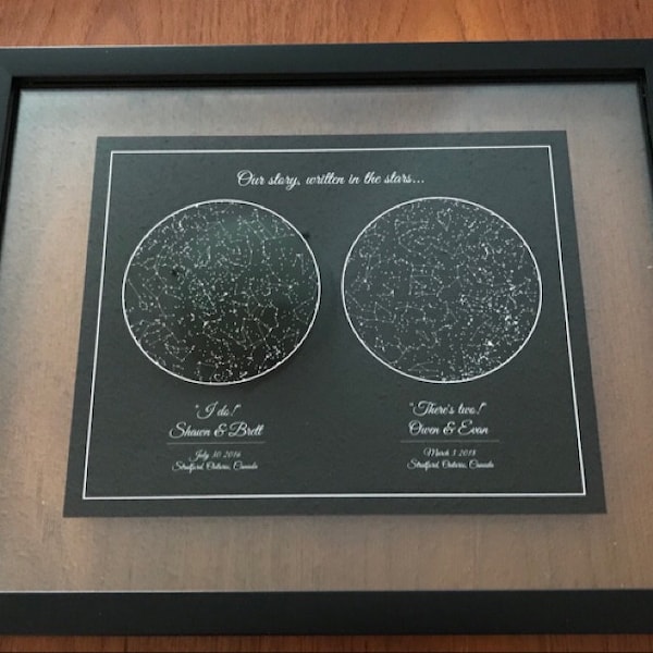 Star Map Print Custom by Date, PRINTABLE Star Chart, Astronomy Gifts ...