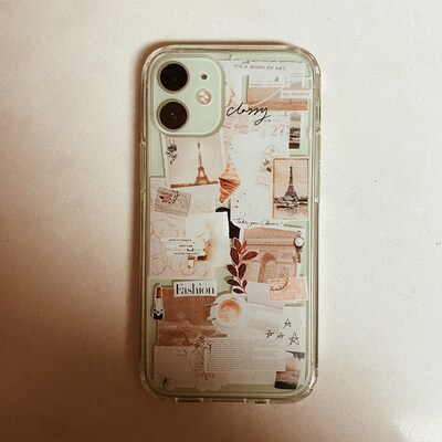 French Mood Board Collage Phone Case for iPhone 15 14 13 Pro 12 Mini 11 ...