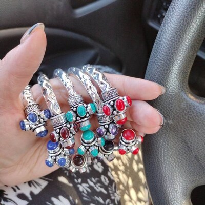 Amethyst Ring, Rings Lot, Mix Shape & Size Wholesale Ring Lot, Purple ...