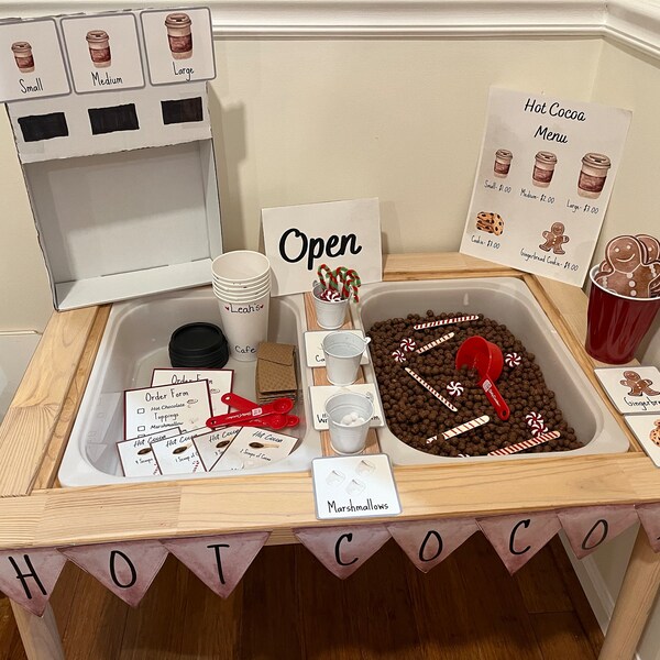 Hot Chocolate/cocoa Stand Dramatic Play Center and Sensory Activities ...