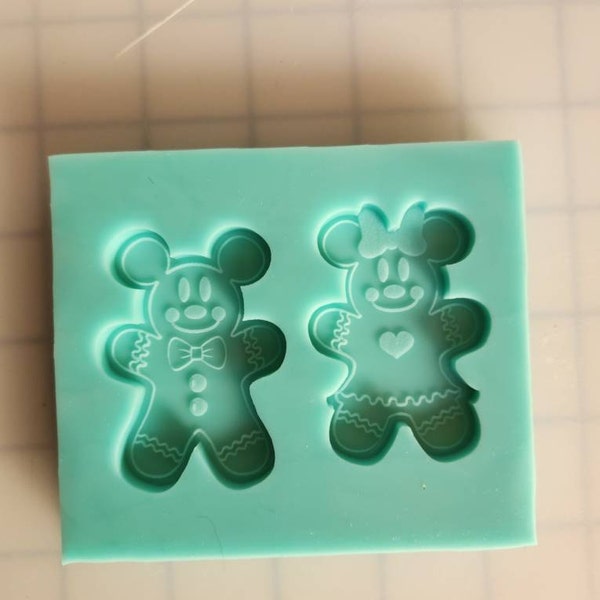 Gingerbread Cookies Set Silicone Mold - Etsy