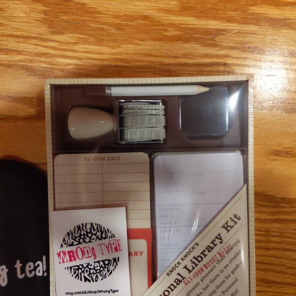 Personal Library Kit. Knock Knock. Free Personalisation on Box. Ideal ...