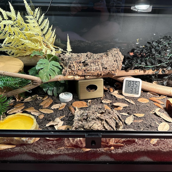 Leopard Gecko Hide, Moist Hide Lay Box, and Feeding Station - Etsy