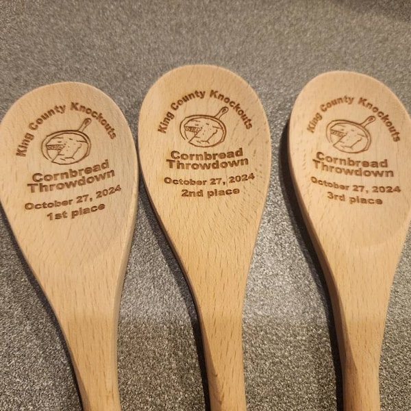 Chili Cookoff Spoon - Chili Cook-off Wooden Spoon - Personalized Chili ...