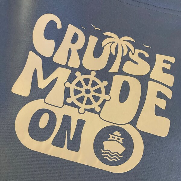 Cruise Mode Decal, Ready to Press Decal, Family Cruise Heat Transfer ...