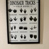 Dinosaur Tracks Field Guide Sign SVG, Nursery Decor, Kids Room Decor ...