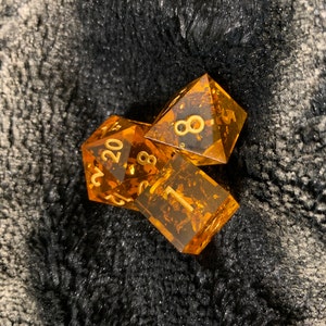 Moonbeam, Clear Polyhedral Sharp Edge Dnd Gem Dice Holographic ...