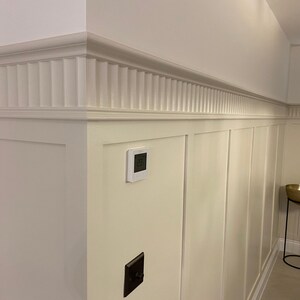 Reeded Wall Panels Ribbed Wall Decor DIY Panelling Strips Black MDF ...