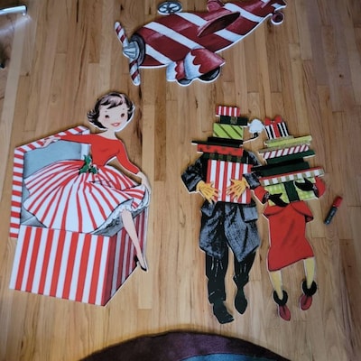 Vintage Christmas Decor Storefront Vintage Holiday Prop Christmas Event ...