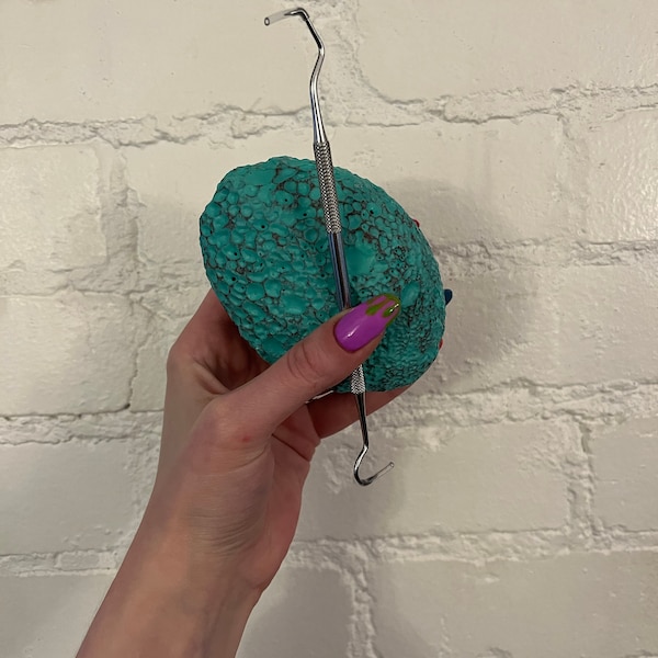 Picky Party Fully Covered Caribbean Blue Picking Stone Fidget - Etsy