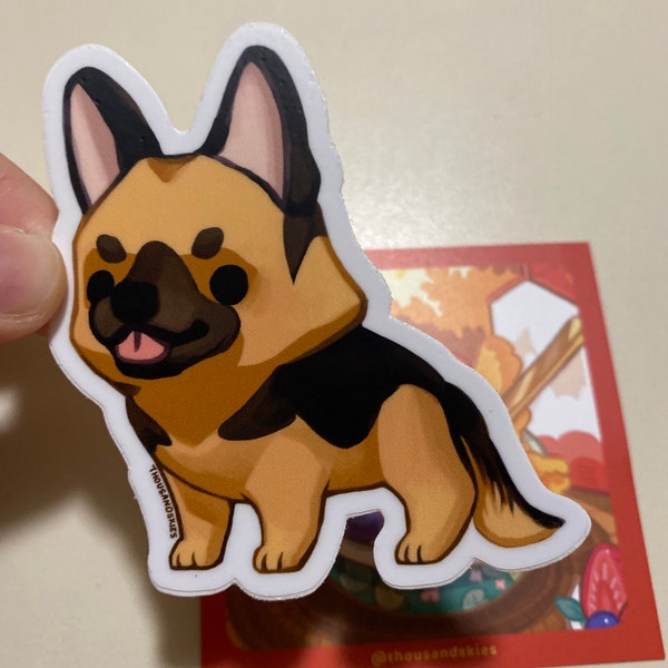 Vinyl Sticker German Shepherd GSD - Etsy