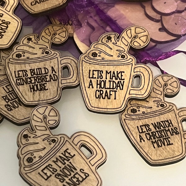 Christmas 2024 Activity Tokens Laser File, Family Advent Calendar Ideas ...