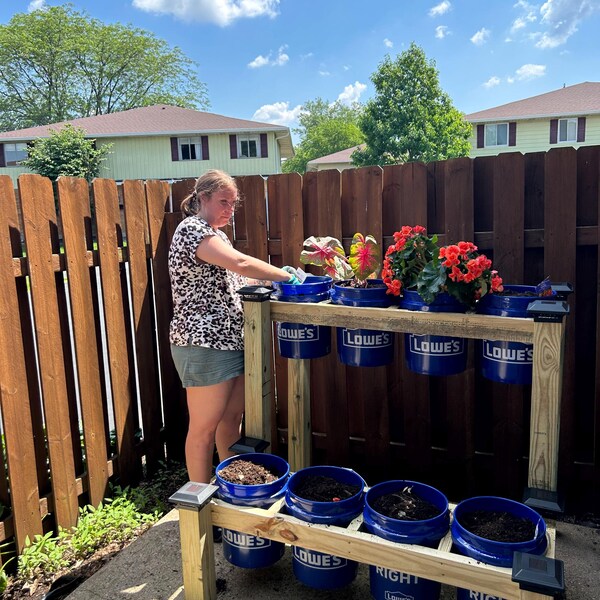 2 Tier Bucket Garden Plans - Etsy