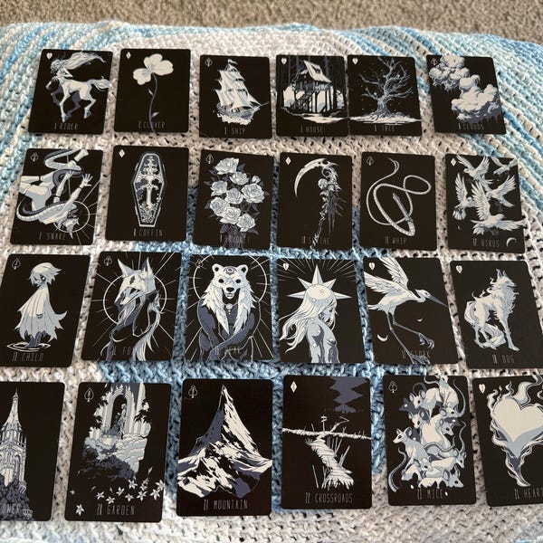 Neon Moon Lenormand With Rigid Box and Booklet - 1st Edition - Etsy