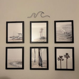 Wave Sign, Wire Wall Art, Ocean Wave Decor, Surf Wall Art, Nautical ...