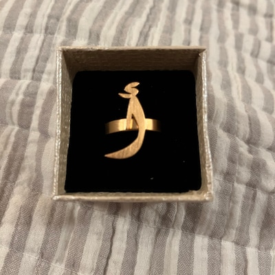 Personalized Arabic Name Ring Calligraphy Square Zircon Name. - Etsy