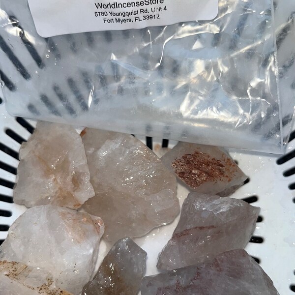 Rough Natural Fire Quartz Stones: Choose Ounces or Lb Bulk Wholesale ...