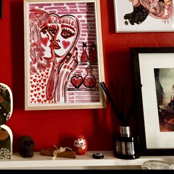 Jessie Buckley Sally Bowles Kit Kat Club Cabaret Marker Pen ...