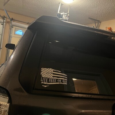 Live Free or Die Distressed American Flag 2nd Amendment Car Truck Van ...