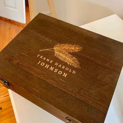 Personalized Wooden Gift Box Engraved Name Box Wooden - Etsy