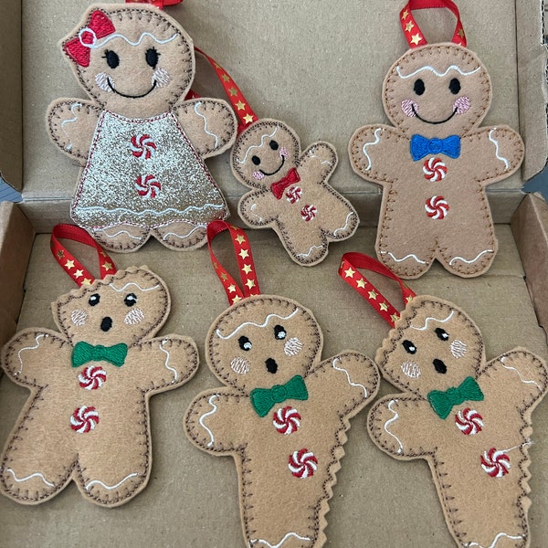Ginger Bread Girl Felt Tree Decoration, Gingerbread Man Home Decor ...