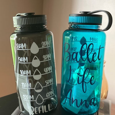 Water Bottle Tracker Motivational Water Bottle Personalized Water ...
